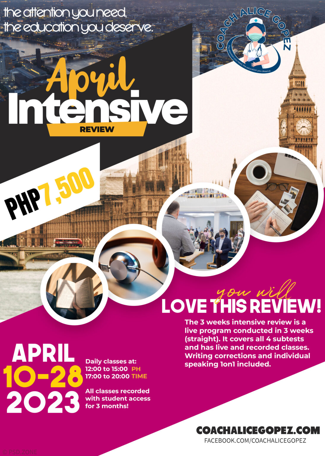 April 2023 Intensive Review - Coach Alice Gopez